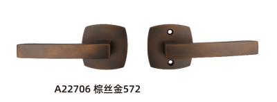 Cina Leva d'ottone della maniglia di porta di Amertop con progettazione moderna per segretezza domestica del bagno o della camera da letto in vendita