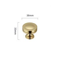 China 25*25mm Gold Kitchen Hardware Brass Cabinet Pull Handles Cupboard Door Knobs for sale