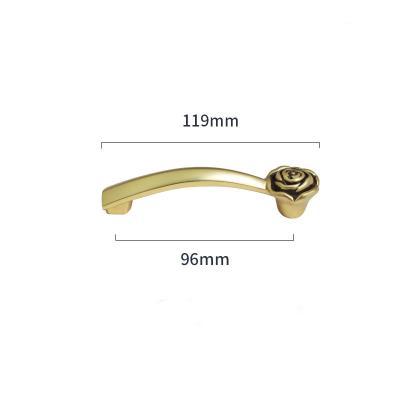 Cina La tirata d'ottone del Governo della mobilia della camera da letto tratta Rose Brass Cabinet Drawer Pulls in vendita