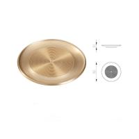 China Unique Design 80MM Brass Cabinet Pull Handles Solid Brass Saucer for sale