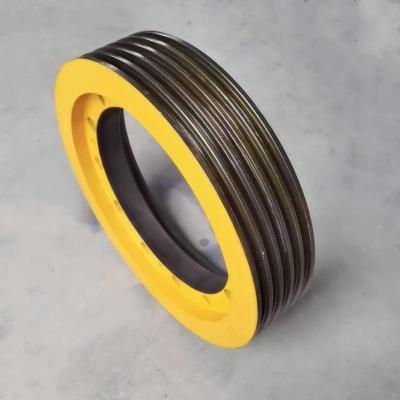 China Ductile Iron Elevator Traction Wheel Castings Custom Sizes For Elevator Lifting Load Bearing Drive Components for sale