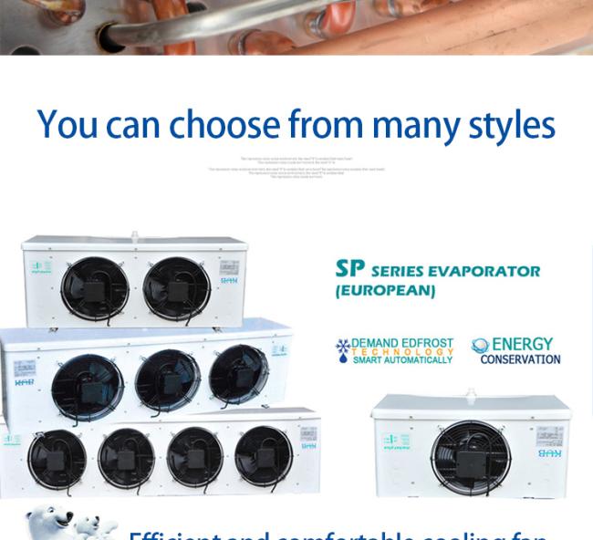 Industrial air cooler SPAE053D Shanghai KUB provide CE certification three fan evaporative air cooler for cold room