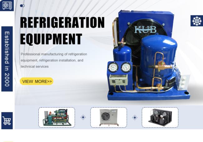 Monoblock walk-in freezer condensing unit front view