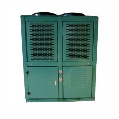 China R404a Low Temperature Commercial Refrigeration Condensing Units Green Color 10 Horsepower for sale