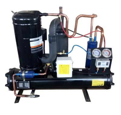 China 5HP Water Cooled Scroll Compressor Condensing Unit 380V 3PH for sale