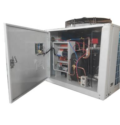 China Industrial Chiller with 6HP Compressor R22/R404A Refrigerant and 380V/3Ph/50Hz Air Cooled Chiller for sale