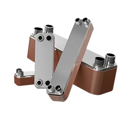 China Air Water Boiler Mini Small Evaporator Bar R404A Plate Type Heat Exchanger Stainless Steel KUB Brand for a Powder Coating Oven for sale