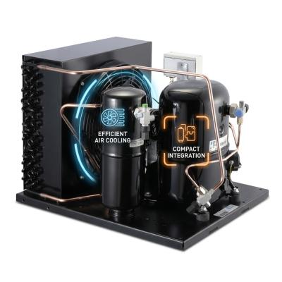 China Low Temperature Minus 25C Small Condensing Unit 2HP Hermetic Scroll R404A R449A Deep Freezer Blast Freezer Cold Room for sale