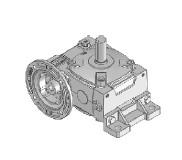 China BHVWEQM80-800L-1/2HP Worm Gear Reducer Gearbox Turbine for sale