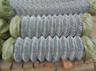 China Construction Chain Link Fence Hot Dipped Galvanized Treatment for sale