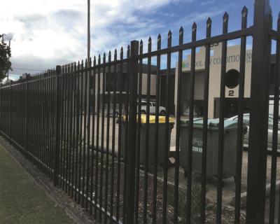 China Ornamental Powder Coated Wrought Iron Fence/Tubular Steel Fence for sale