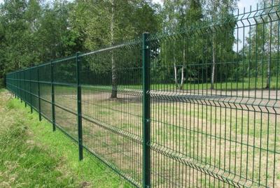 China 3D Curved Metal Welded Wire Mesh Security Residential Fence Panels for sale