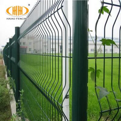 China Commercial galvanized steel welded curved 3d wire mesh fence for sale