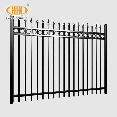 China Steel fencing wholesale modern metal used wrought iron fencing for sale for sale