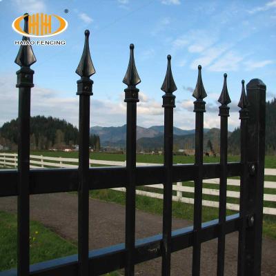 China Spear Top Metal Fence/steel Picket Fence/wrought Iron Fence For Sale for sale