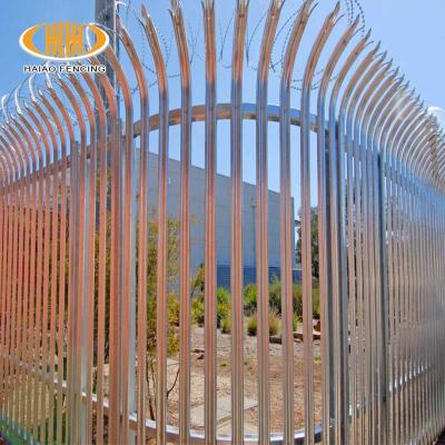 China 2700mm high 17 poles 275g/mm2 galvanized Palisade fence security Fence for sales for sale