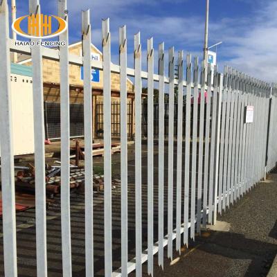 China hot sale high quality euro fence, polyester powder coated and hot dip galvanized steel palisade fence for sale