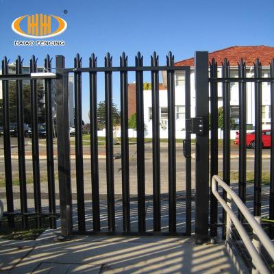 China Euro Style Free Standing Metal Palisade Fence / Wrought Iron palisade Fence Panel (Anping factory ) for sale