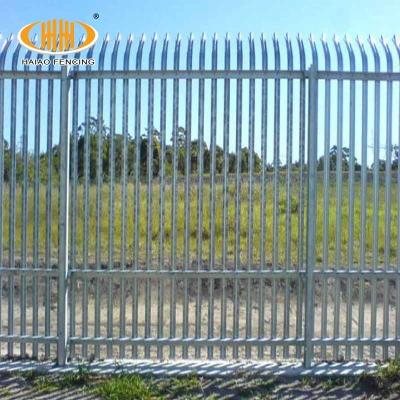 China European style D and W PALE PVC coated/galvanized metal steel palisade fence for sale