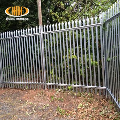 China Powder coated galvanized Burglar bars Palisade fencing/ W pale hot dip galvanized palisade fence for sale