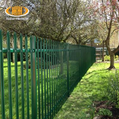 China Euro Style Free Standing Metal Palisade Fence / Wrought Iron palisade Fence Panel (Anping factory ) for sale