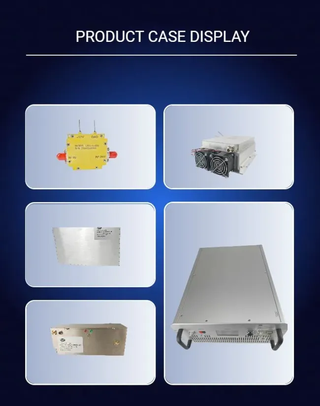 5700-5900MHz 100W RF Power Amplifier: High Performance, Wide Band, Low Noise Solution for Wireless Communication and Radar System Applications