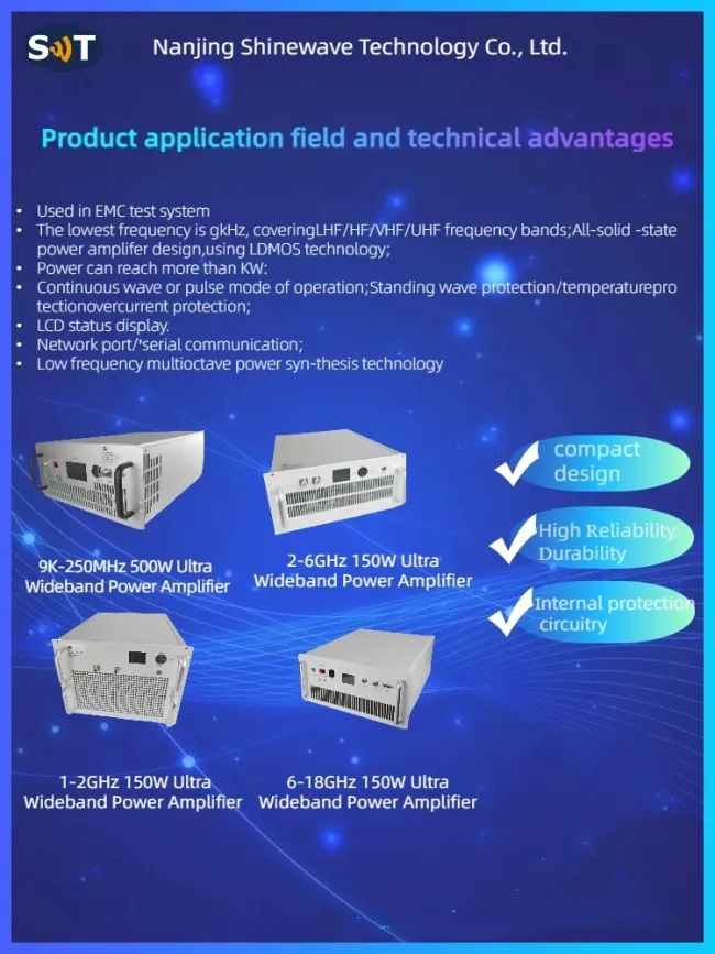 Customized 1000-2000 MHz High Power 200W RF Power Amplifier for Various Wireless Communication