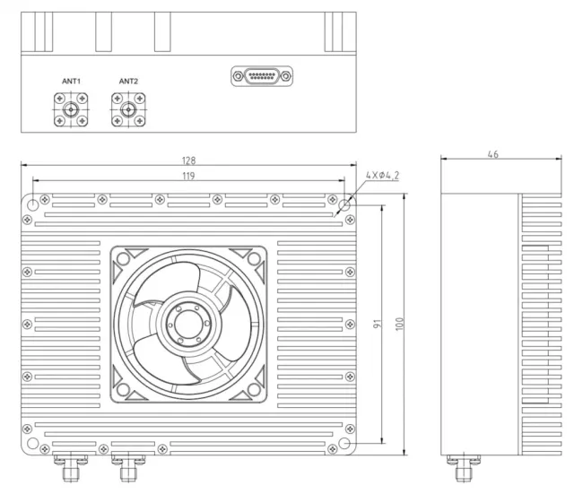 1420-1530MHz 10W Power Amplifier Designed Video Transmission Uav Datalink for Military