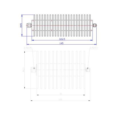 Cina DC - 40 GHz 50 W Coassiale Fissa 2,92 mm Attenuatore Tipo N Attenuatore in vendita