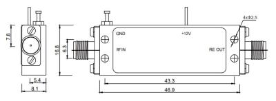 China 0.5 To 8 GHz C Band Power Amplifier P1dB 20 dBm  RF Power Amplifier for sale
