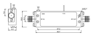Cina 1 - 4 amplificatore del segnale del dBm rf dell'amplificatore di potenza P1dB 20 della banda del gigahertz S in vendita