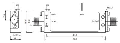 Cina 1.1 - 2,3 modulo dell'amplificatore di potenza del dBm rf dell'amplificatore di potenza P1dB 20 della banda del gigahertz S in vendita