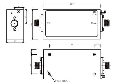 Cina 2 - 8 amplificatore equilibrato del dBm rf dell'amplificatore P1dB 23 della banda del gigahertz C in vendita