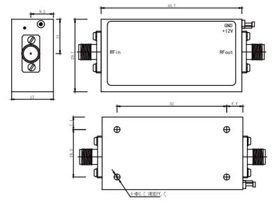 China 4 To 8 GHz C Band Power Amplifier P1dB 20 dBm Balanced RF Power Amplifier for sale