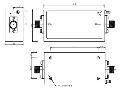 China 1 - 18 GHz Ku Lage de Machtsrf Versterker van de Bandversterker P1dB 20dBm Te koop