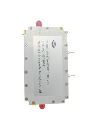 China Customized 0.01~18GHz Gain 80dB Low Noise Wideband Amplifier for Signal Reception and Processing in Electronic Warfare for sale