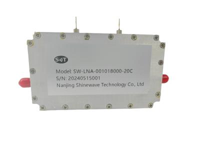 China Customized 0.01~18GHz Gain 80dB Low Noise Wideband Amplifier for Signal Reception and Processing in Electronic Warfare for sale