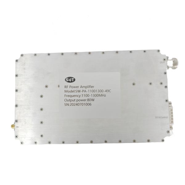 1100-1300MHz 80W RF Power Amplifier for Electronic Warfare with Excellent Gain and Stability
