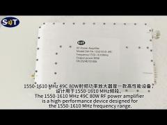 High Linearity and Reliability 1550-1610MHz 80W RF Power Amplifier for Satellite Communication