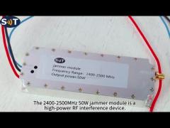 2400-2500MHz Μονάδα παρεμβολής Ασύρματη συσκευή αποκλεισμού σήματος με έξοδο 50w υψηλής ισχύος