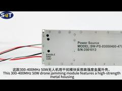 Módulo de interferência de drones de 50W personalizado de 300-400MHz