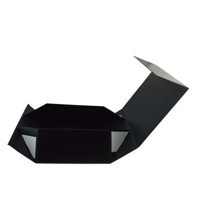 China Custom Printed Foldable Black Cardboard Gift Boxes With Lids | Cardboard Gift Packaging Boxes for sale
