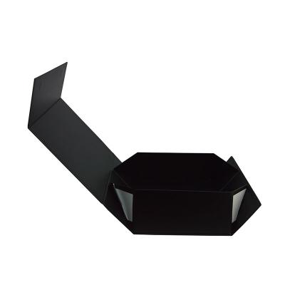 China Custom Printed Foldable Black Cardboard Gift Boxes With Lids | Cardboard Gift Packaging Boxes for sale