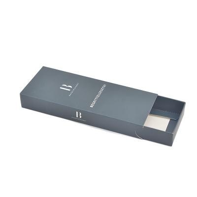 China Offset Printing Cosmetic Packaging Paper Box With Customized Logo | Costom Black Slidding Box for sale