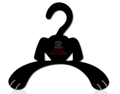 China Custom Printed Pet Clothes Hangers | Black/Brown Cardboard Hangers with Customized Logo for sale