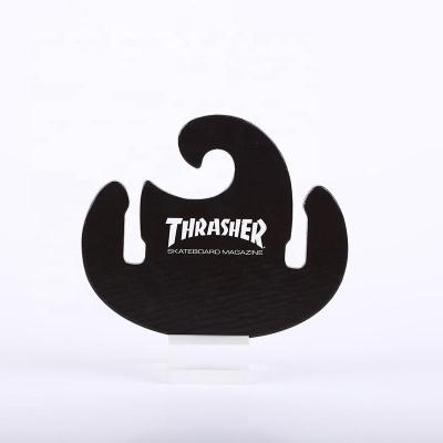 China Black Cardboard Hanger Customized Logo | Custom Printed Flip Fliops Hangers for sale