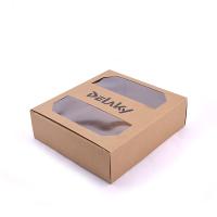 China Custom Printed Cardboard Gift Box 20cm Width with PVC Window for Retail Packaging for sale