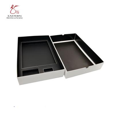 Cina contenitore d'imballaggio del cartone 350gsm di capelli bianchi del tessuto, coperchio e scatola bassa in vendita