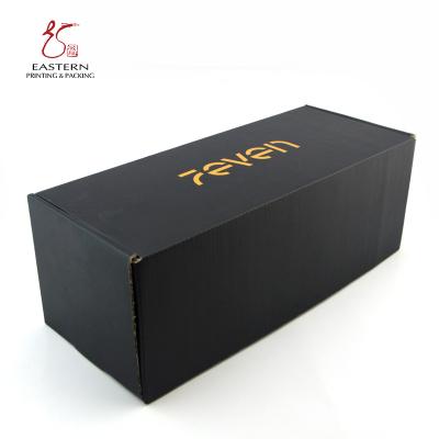 중국 Recycled Black Color 60mm Height Corrugated Boxes SGS Approve 판매용