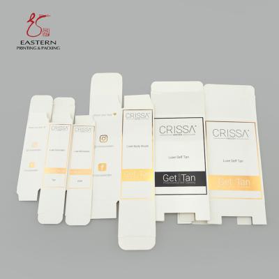 Cina CMYK piani che stampano lo SGS Skincare su ordinazione che imballa, contenitori decorativi di cartone per il corpo sfregano in vendita